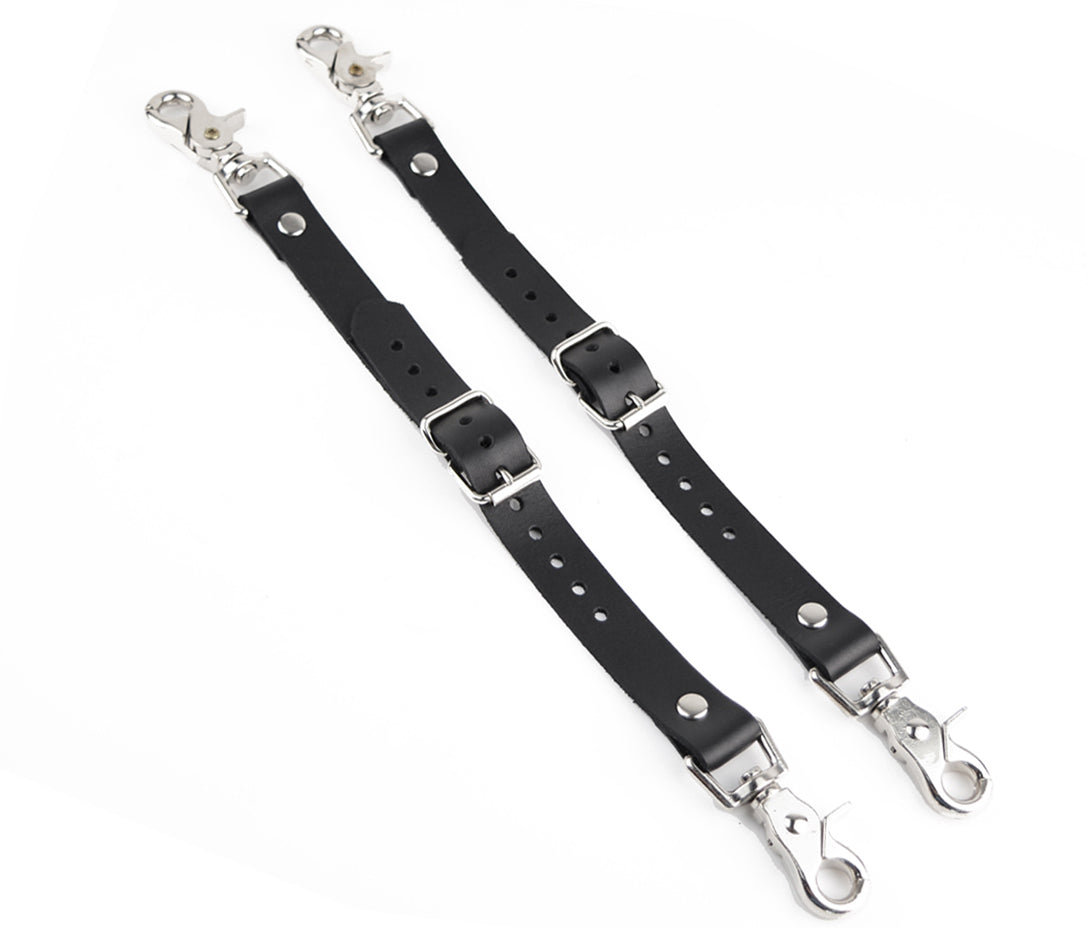 Suspender Attachment For Belt And Thigh Cuffs Black and Silver – Mercy ...